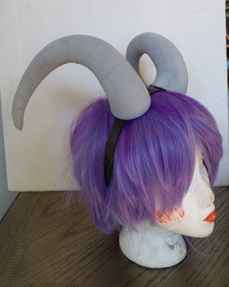 Large Ox Ram Goat Fantasy Cosplay Horns Horned Headband - Etsy