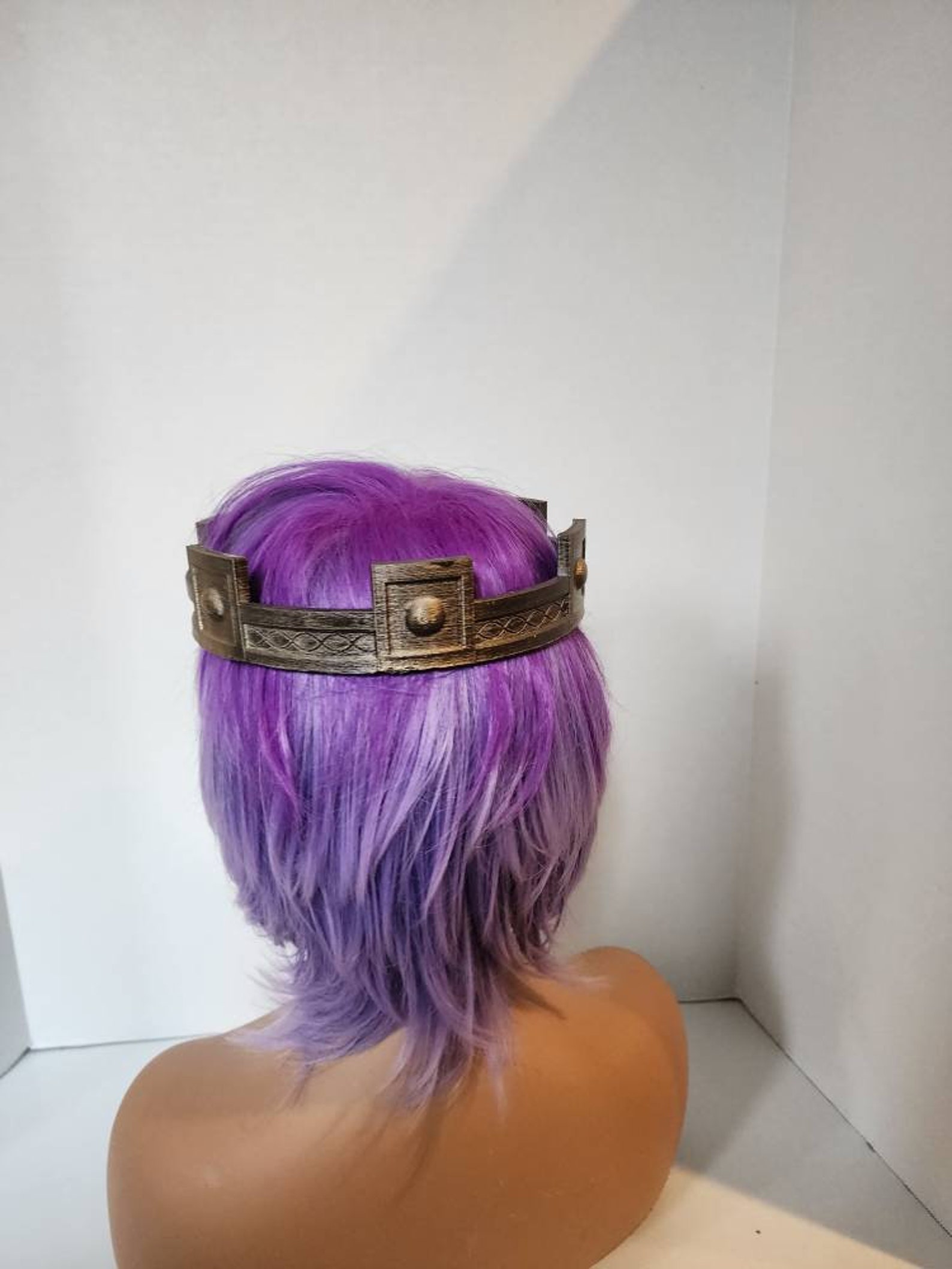 3D Printed King Arthur Crown, Viking Forged Look Celtic Tiara - Etsy