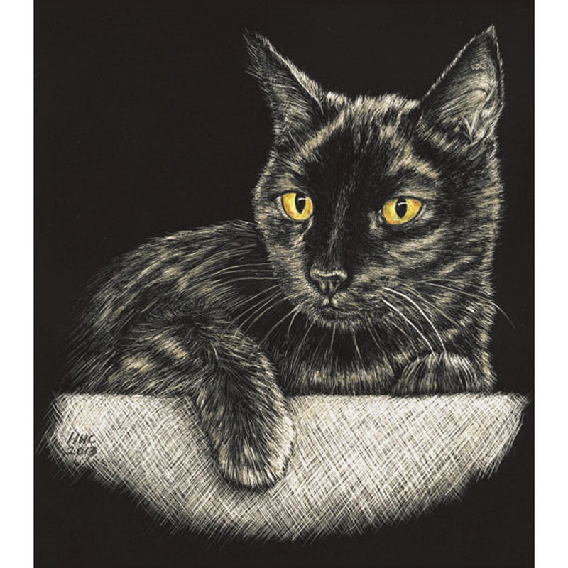 Scratchboard Art - Etsy