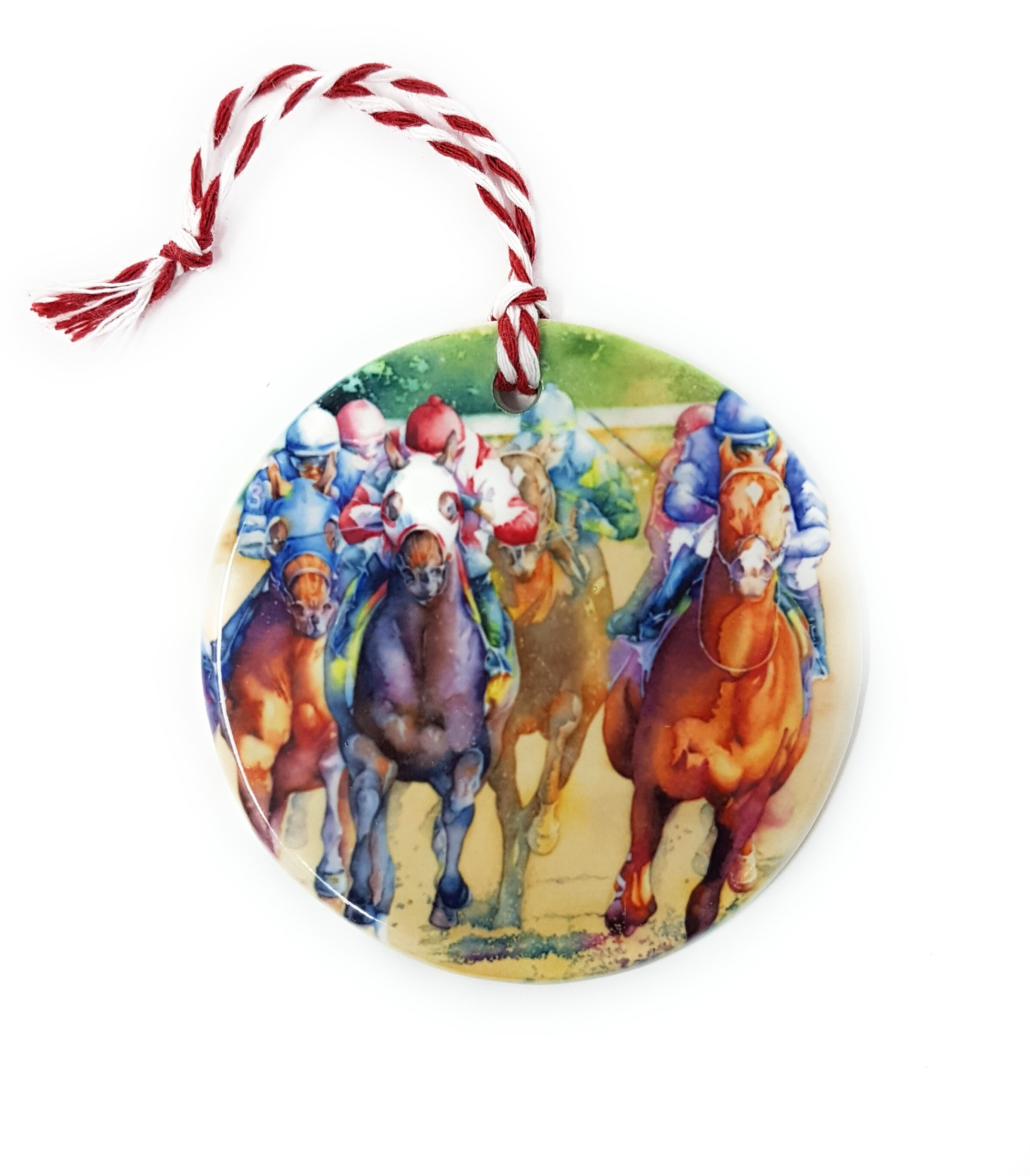 Horse Racing Christmas Ornament Horse Gift Christmas Gift - Etsy