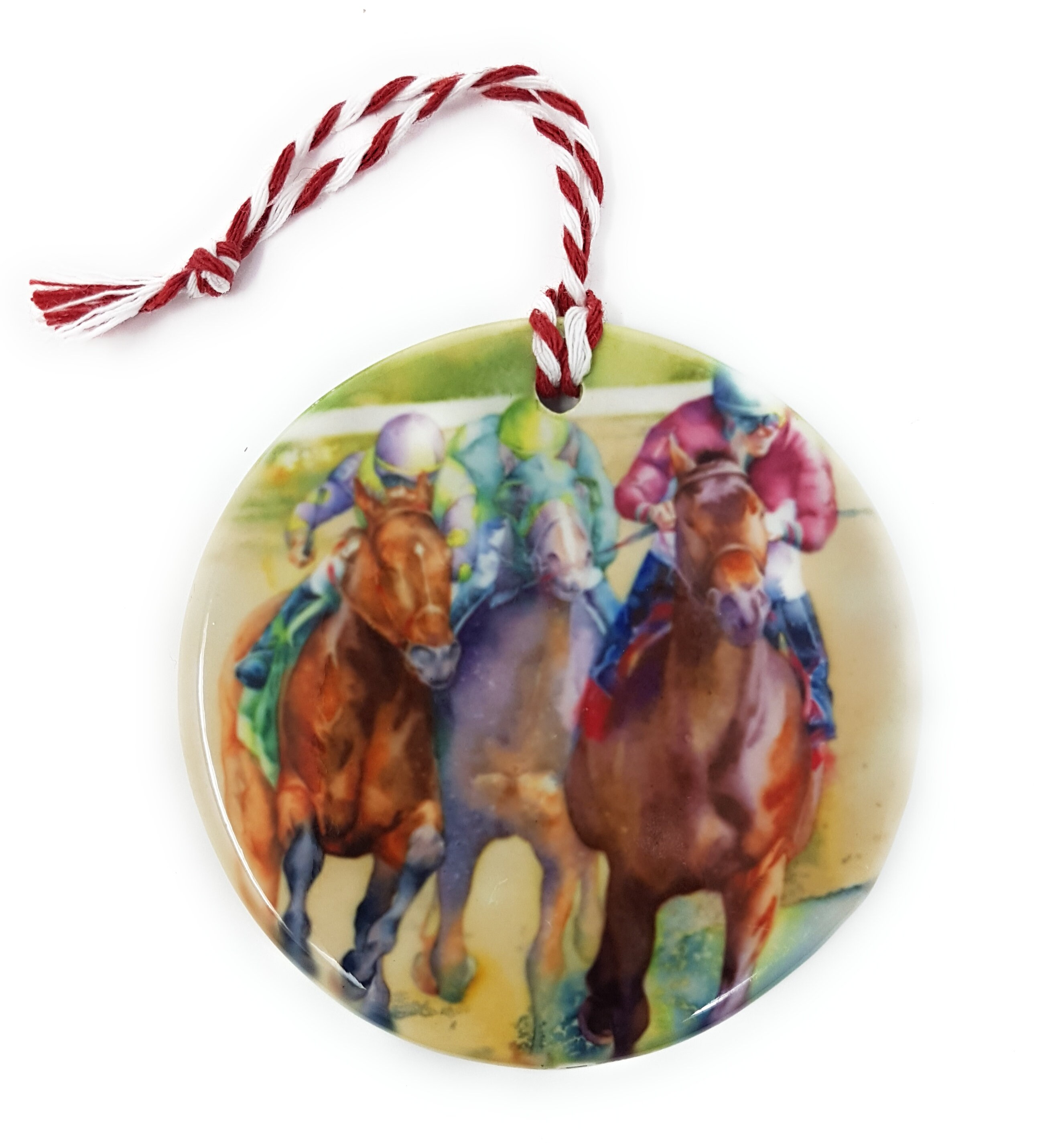 Horse Racing Christmas Ornament Horse Gift Christmas Gift - Etsy