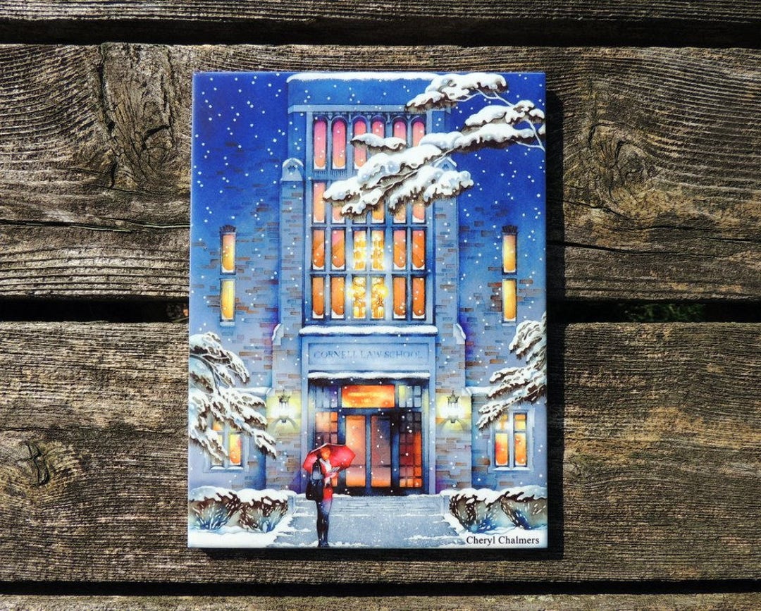 Cornell University, Ithaca NY, Law School, Holiday Gift, Ceramic Tile ...