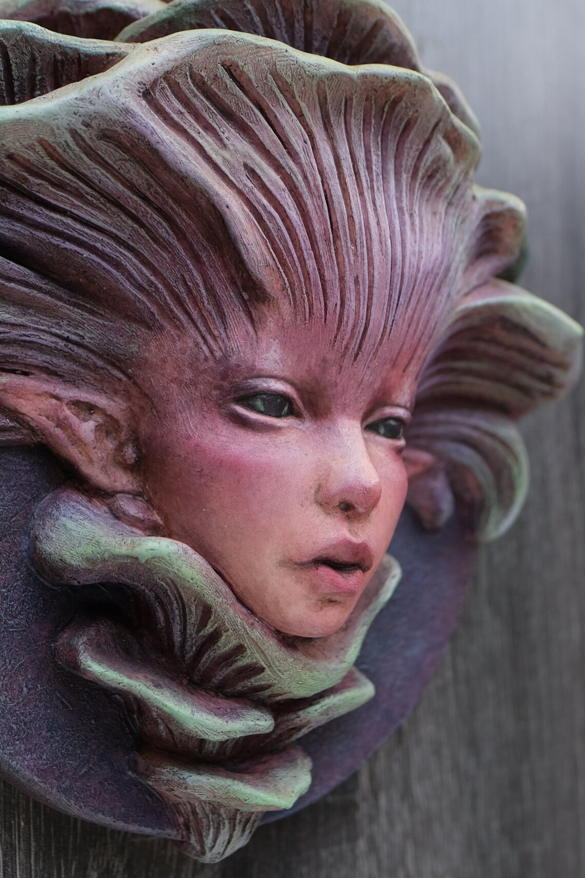 Mushroom Portrait Fantasy Art Sculpture - Etsy