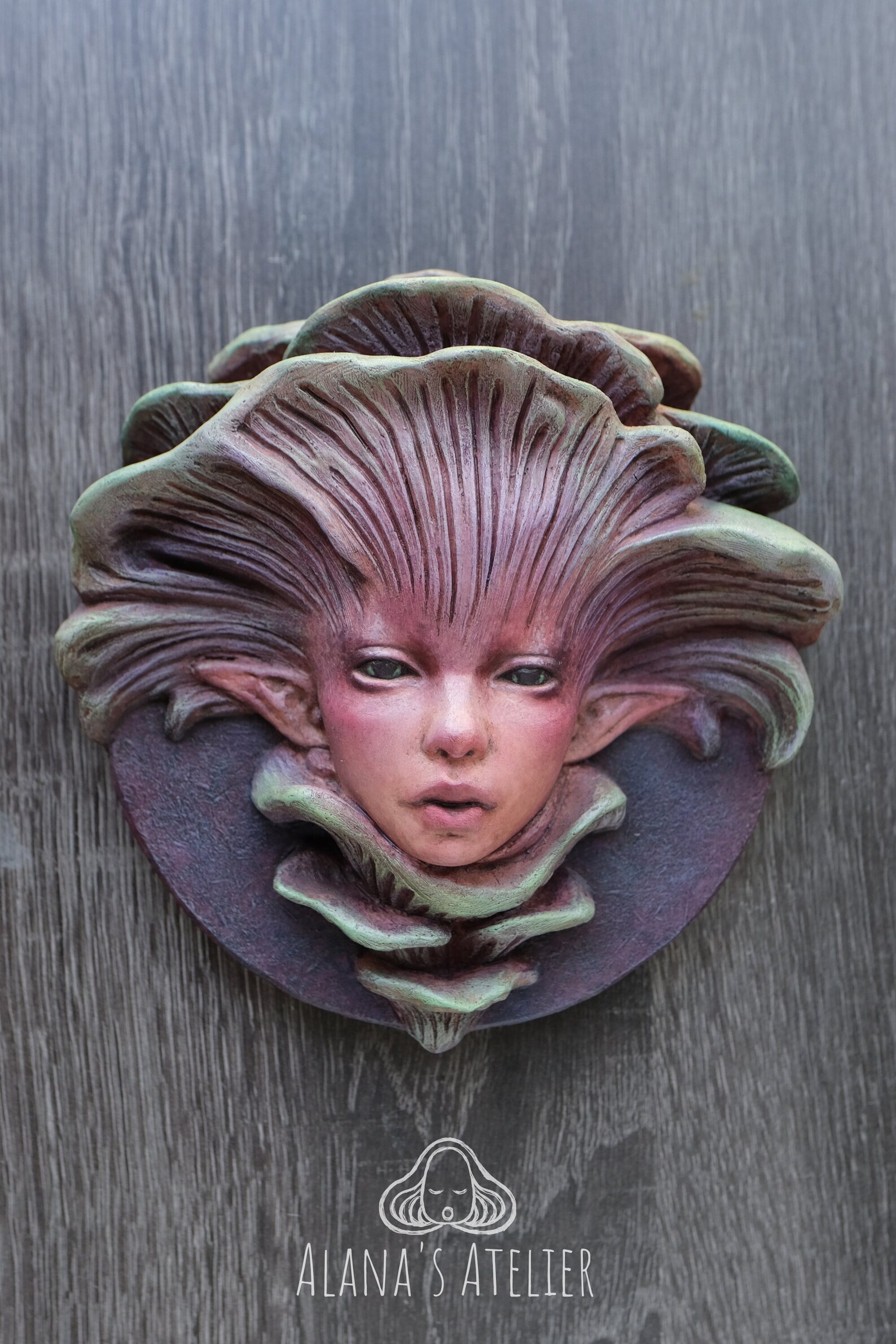Mushroom Portrait Fantasy Art Sculpture - Etsy