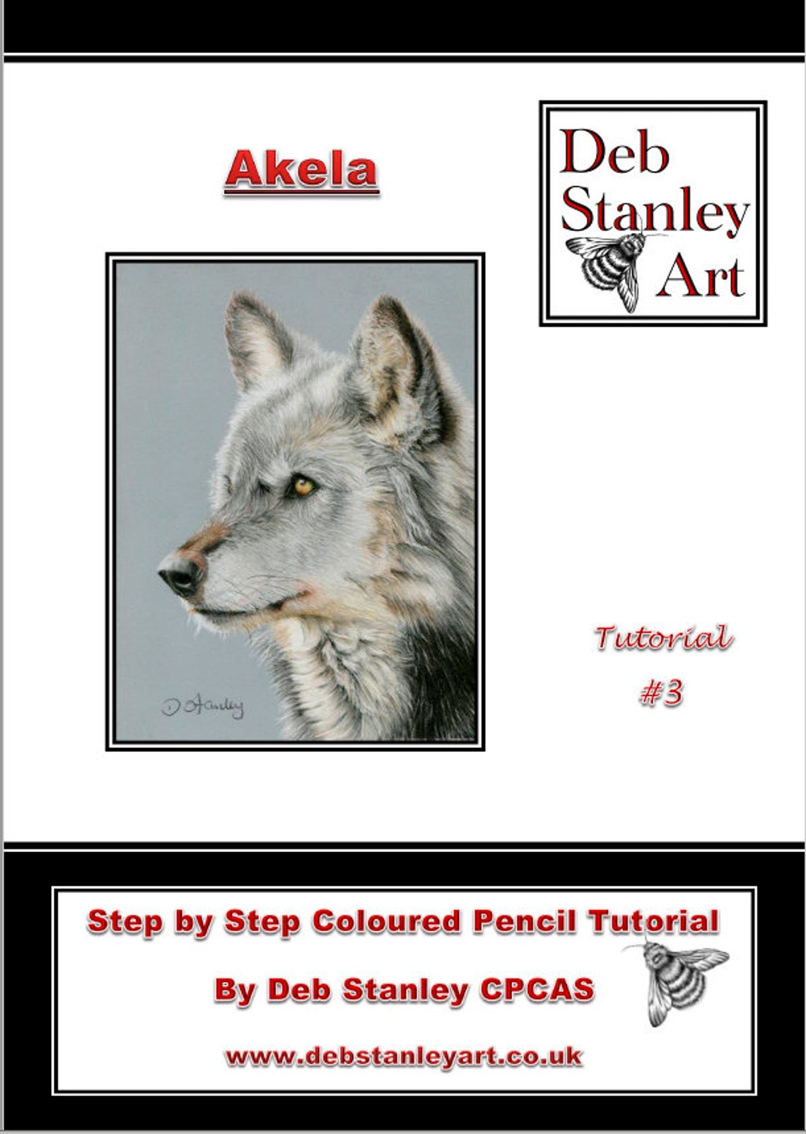 Akela Coloured Pencil Tutorial by Deb Stanley Art - Etsy