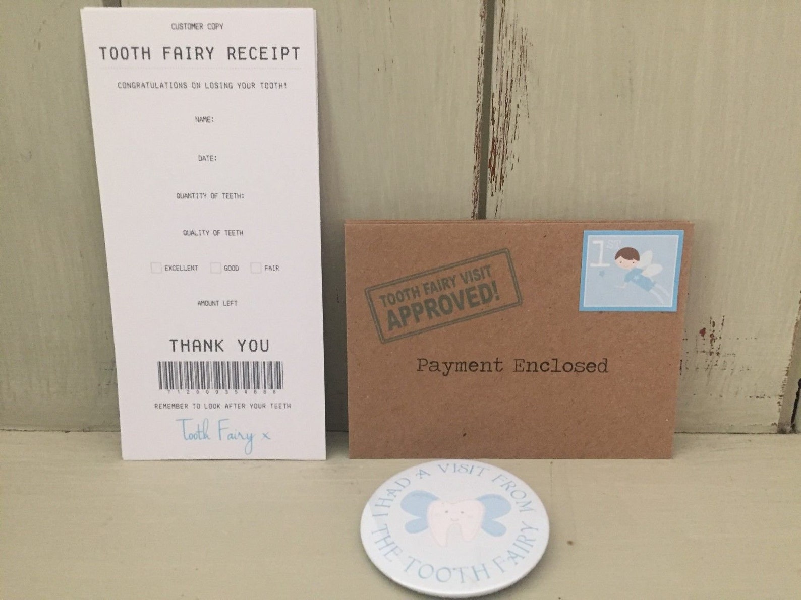 Extensive Personalised Blue Tooth Fairy Kit/set Can Be Used - Etsy UK