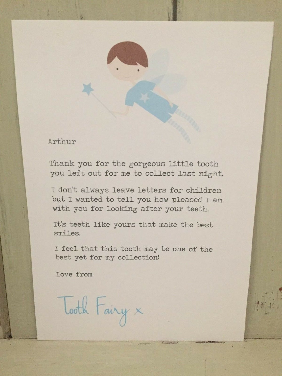 Extensive Personalised Blue Tooth Fairy Kit/set Can Be Used - Etsy UK