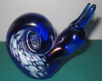 Blown Glass Snail Paperweight - Etsy