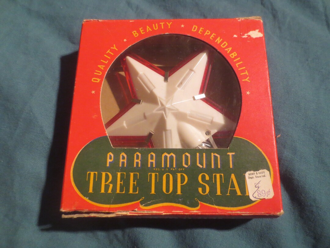 Vintage Paramount Old Fashioned Old World Charm Christmas Tree Top Star ...