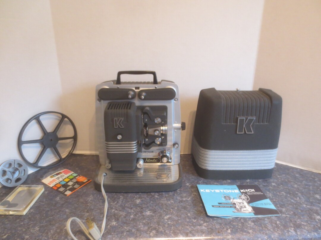 Vintage Keystone K-101 8MM Automatic Movie Projector Complete With ...