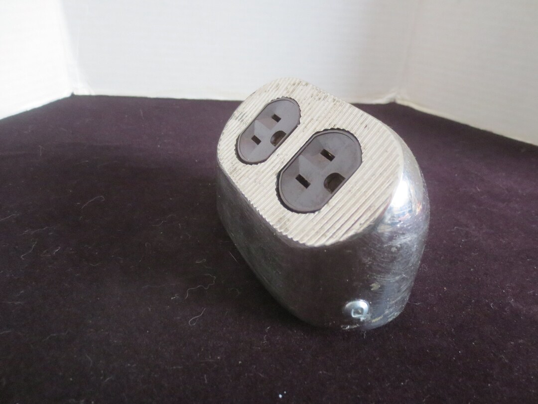 Very Rare Vintage Mid Century Stainless Steel Chrome Angled Electric ...