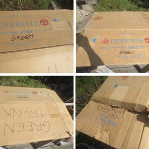 Rare Brand New Vintage Mid Century Modern 1970's Green and Gold Tone ...