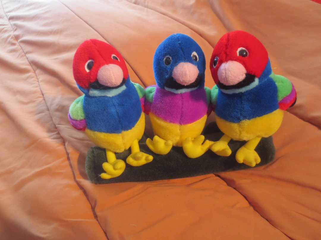 Very Rare Vintage 1990's Viewsonic Mascot Three Colorful Gouldian ...