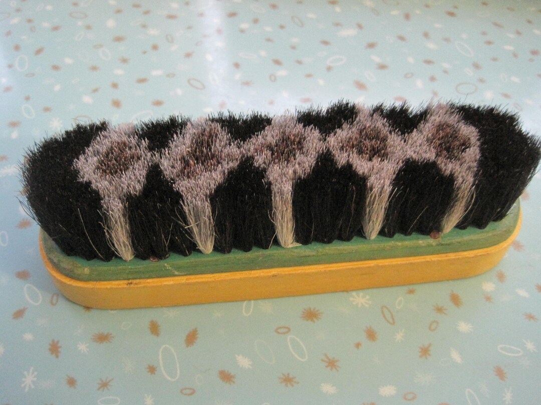 Rare Vintage Mid Century Fine Boar Tri-bristle Garment Brush Shoe Brush ...