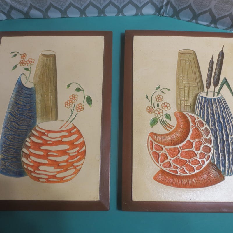 Chalkware Plaques - Etsy