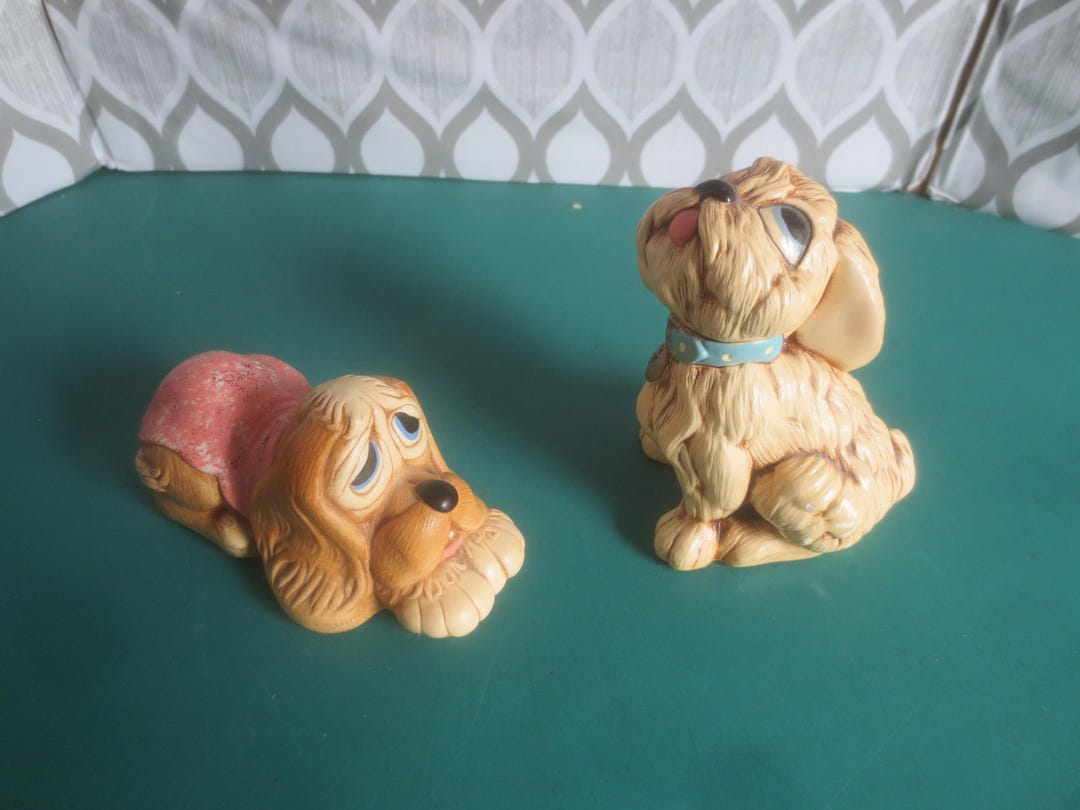2 Vintage Genuine Pendelfin Hand Painted Chalkware Ceramic Stonecraft ...