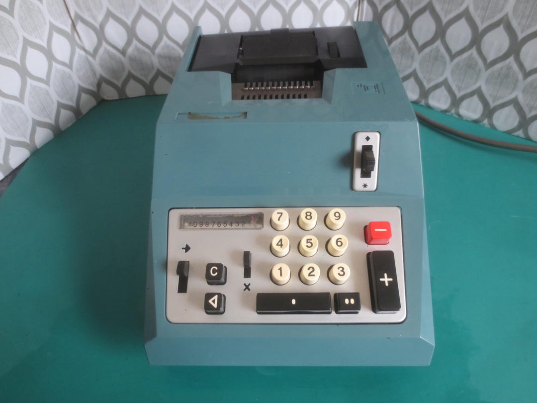 Vintage Mid Century Olivetti Ivrea Summa Quanta 20 Adding Machine Made ...