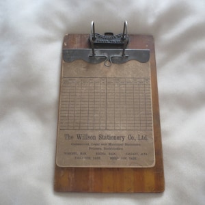 Very Rare Vintage Antique Office Specialty Mfg Co Clip Board With ...