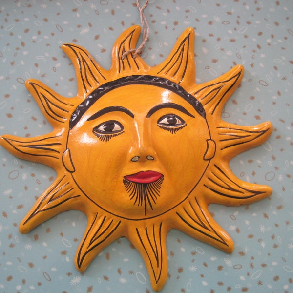Terra Cotta Sun Face - Etsy