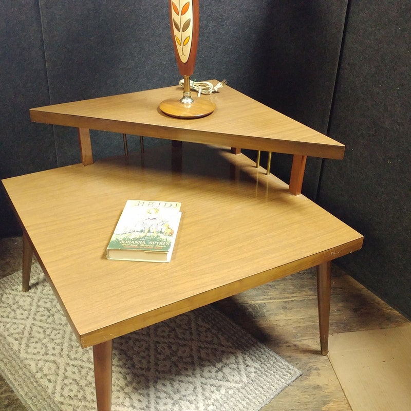 Mid Century End Table - Etsy
