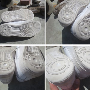 Vintage Classic Old School Retro Air Force One (AF1) White Leather Low ...