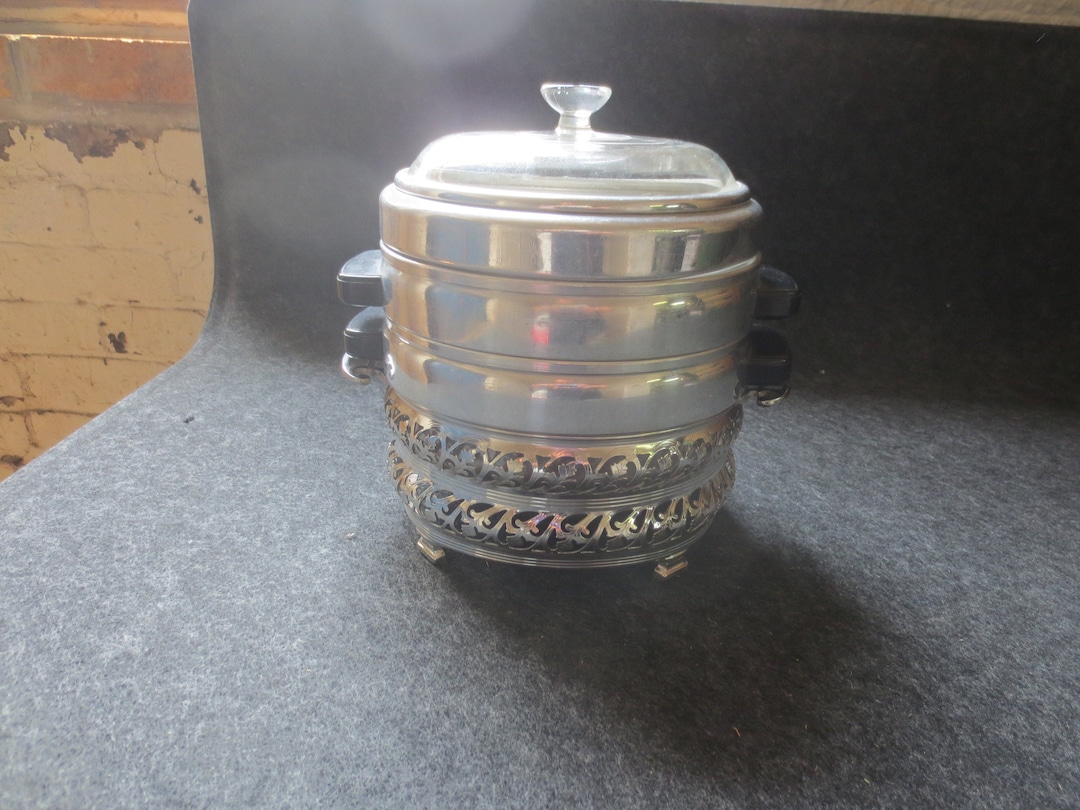 Rare Vintage Mid Century Art Deco Modern 4 Piece Cookware Warmer ...