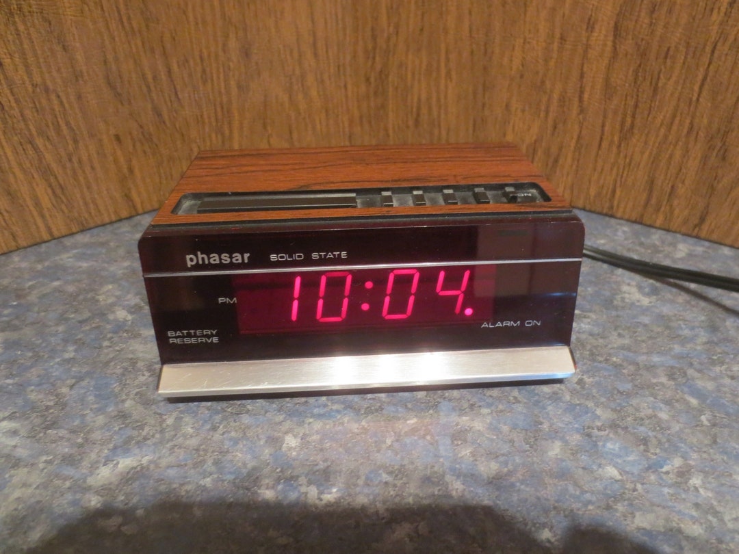 Vintage Retro Old School 1980's Phasar Red LED Alarm Clock Only With ...