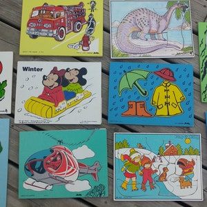 10 Rare Vintage Set of Judy Instructo Judy Company Wooden Tray Learning ...