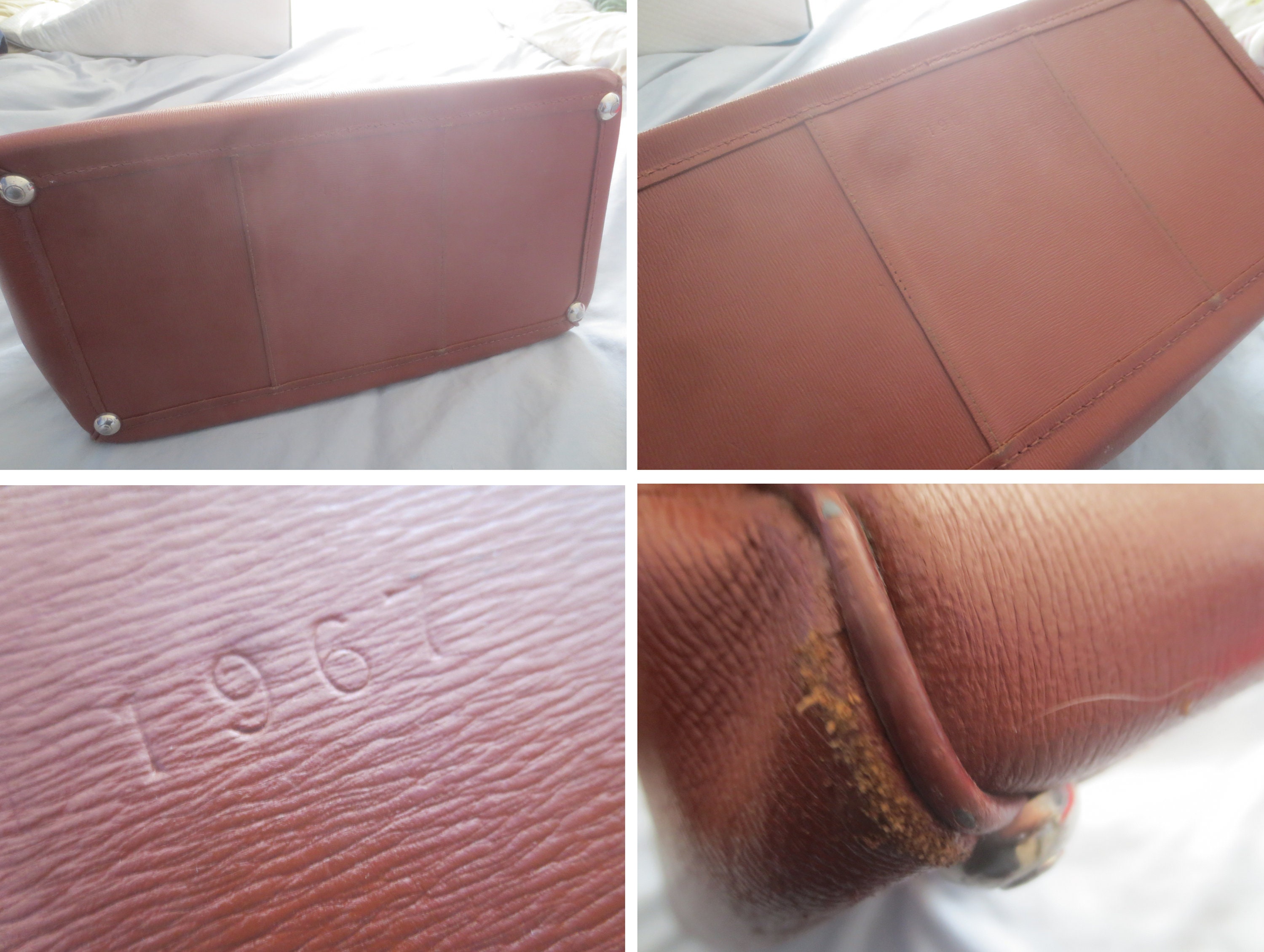 Rare Mid Century Vintage 1967 Cheney of England Leather Grain Iconic ...