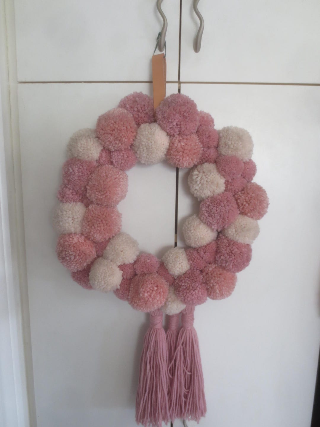 Vintage Fun Cute Handmade Handcrafted Shag Pom Poms Tassels Christmas ...