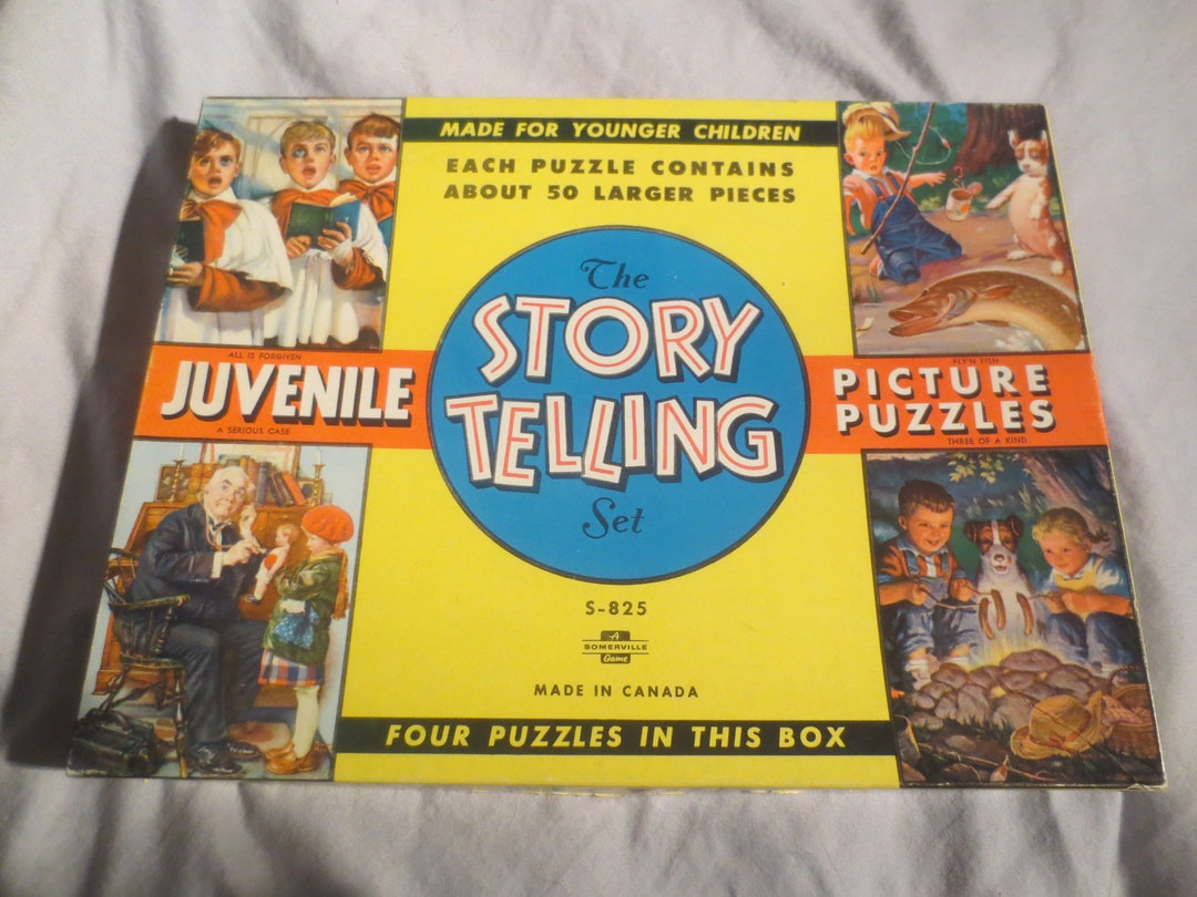 Vintage Juvenile Picture Puzzle the Story Telling Set Jigsaw Puzzles by ...