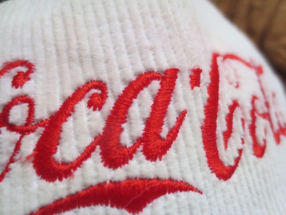 Rare Vintage White Corduroy Coca-Cola Coke Snap Back … - Gem