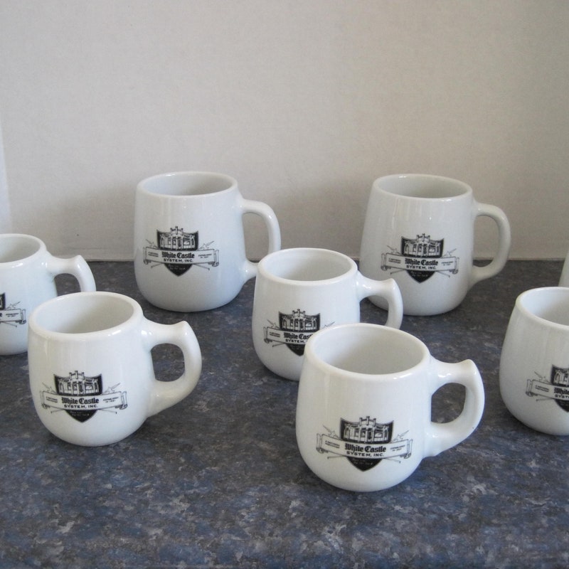 Vintage White Castle Coffee Cup - Etsy