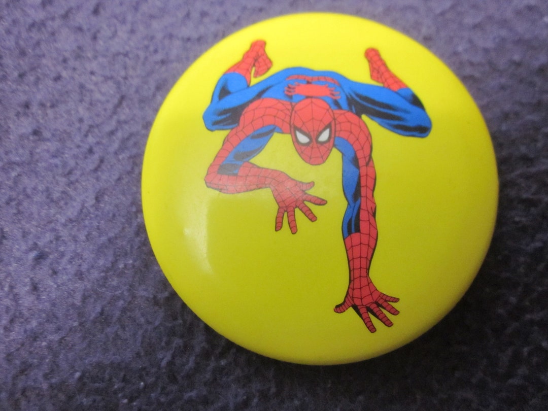 Vintage 1991 Marvel's the Amazing Spiderman Button Pin. FREE Shipping ...