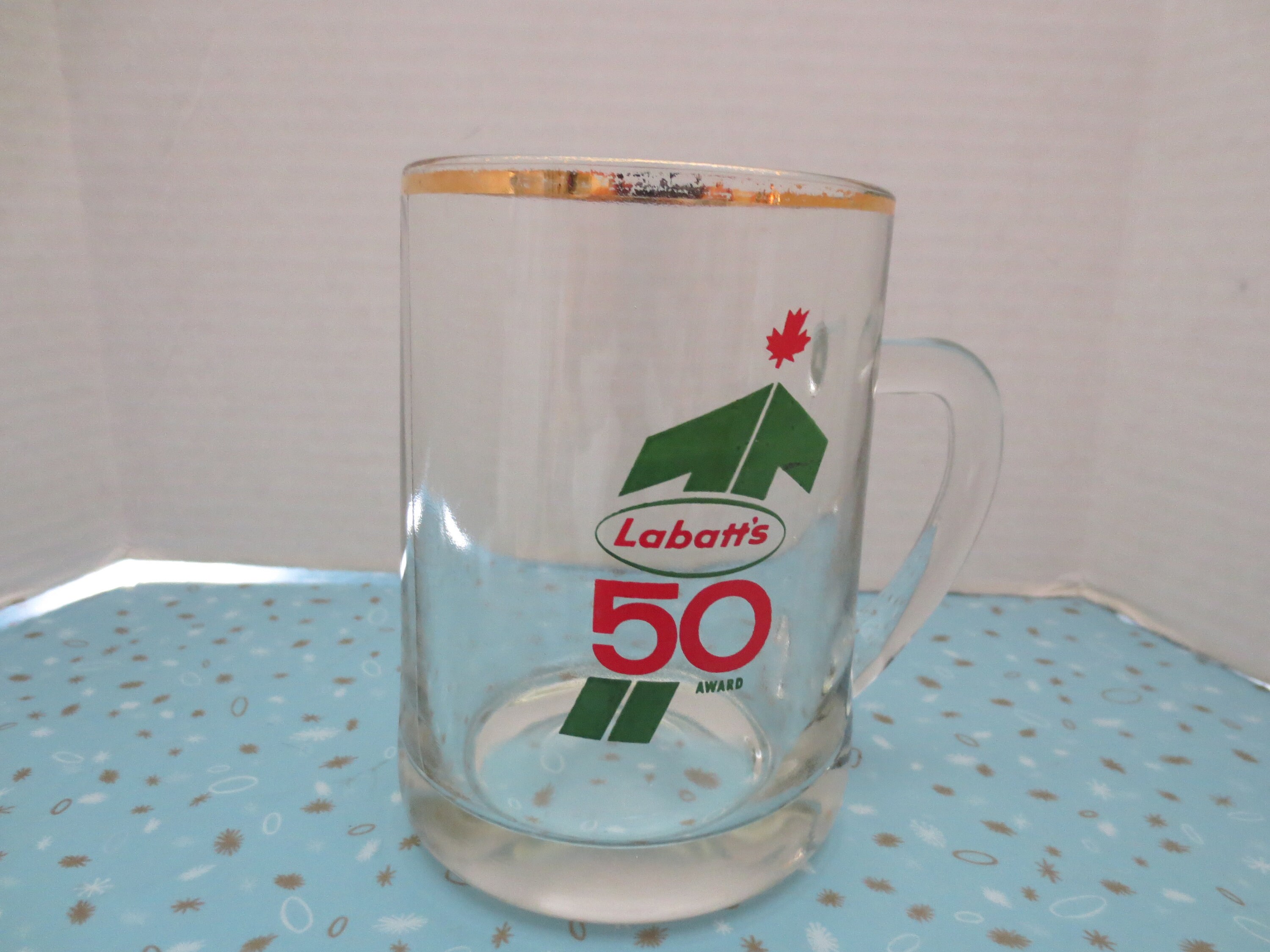 Vintage Labatt's 50 Canadian Lager Beer Clear Glass Beer Stein Mug ...