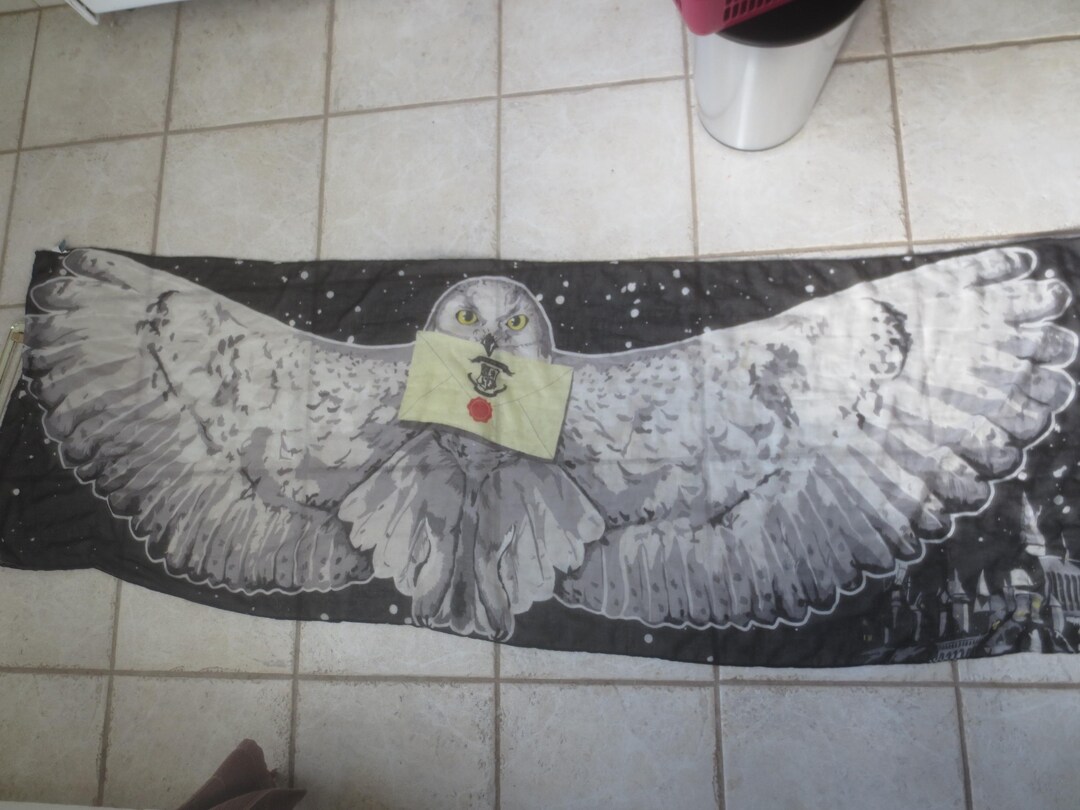 Vintage Brand New Harry Potter Hedwig the Owl Light Scarf Shoulder Wrap ...