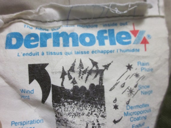 Rare Vintage Dermoflex Tactical Military Green Rain B… - Gem