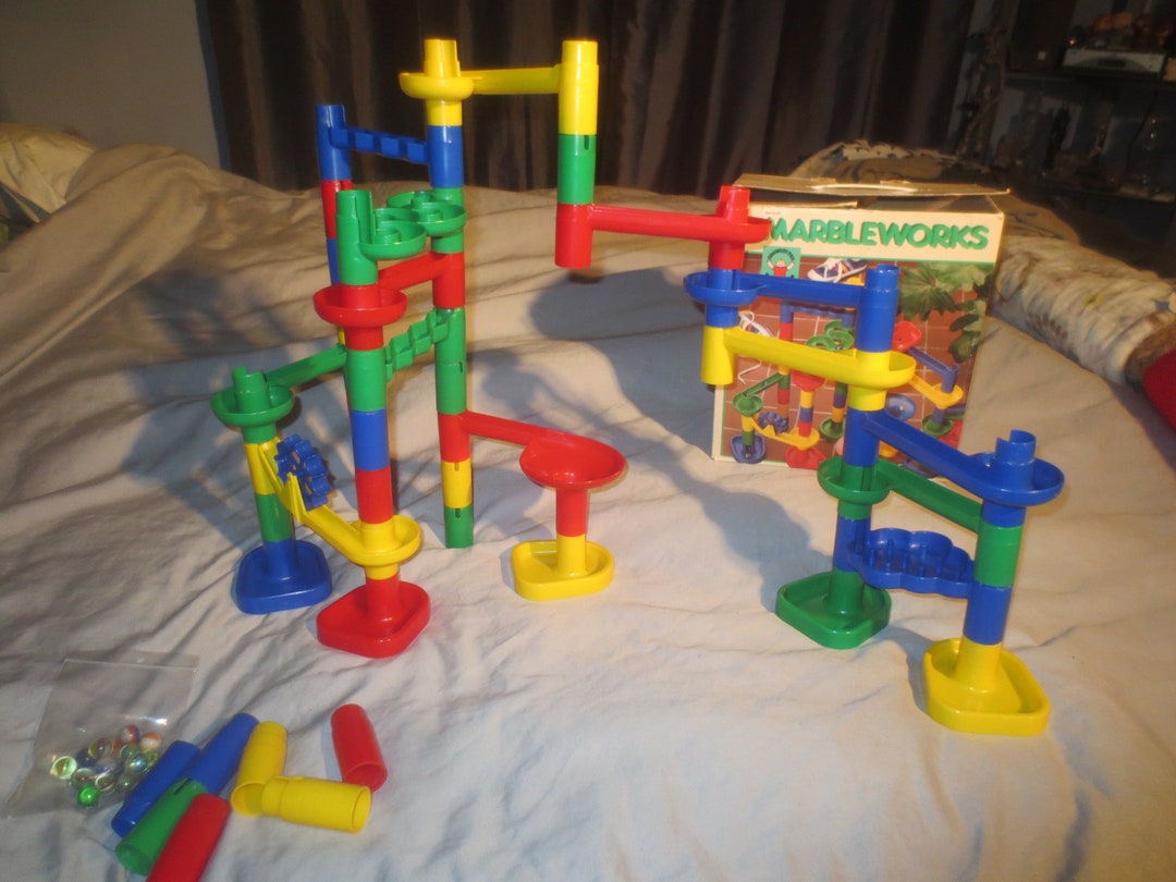 Rare Vintage Complete 1988 Marbleworks Plastic Building Construction ...