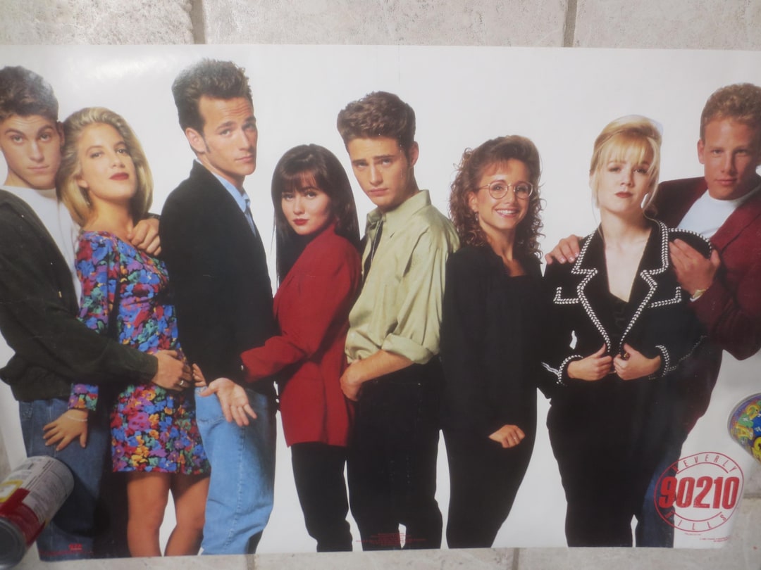 Vintage 1991 TV Show Beverly Hills 90210 Poster. **FREE Shipping** - Etsy
