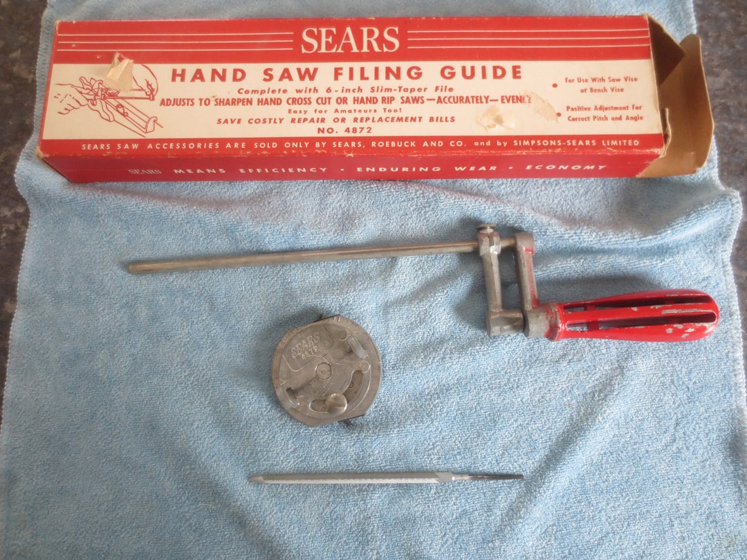 Vintage Simpson Sear Roebuck and Co. Hand Saw Filing Guide With ...
