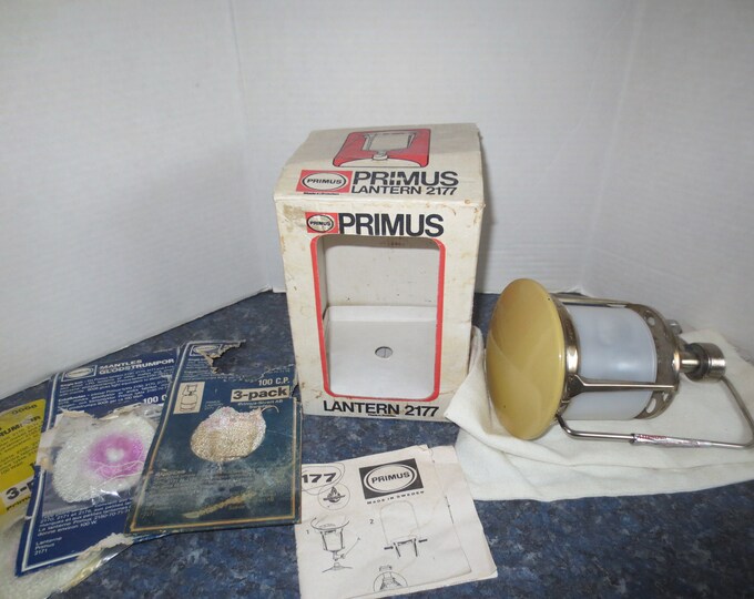 Rare Vintage Primus Sweden Propane Gas Lantern Model No. 2177 With 3 ...