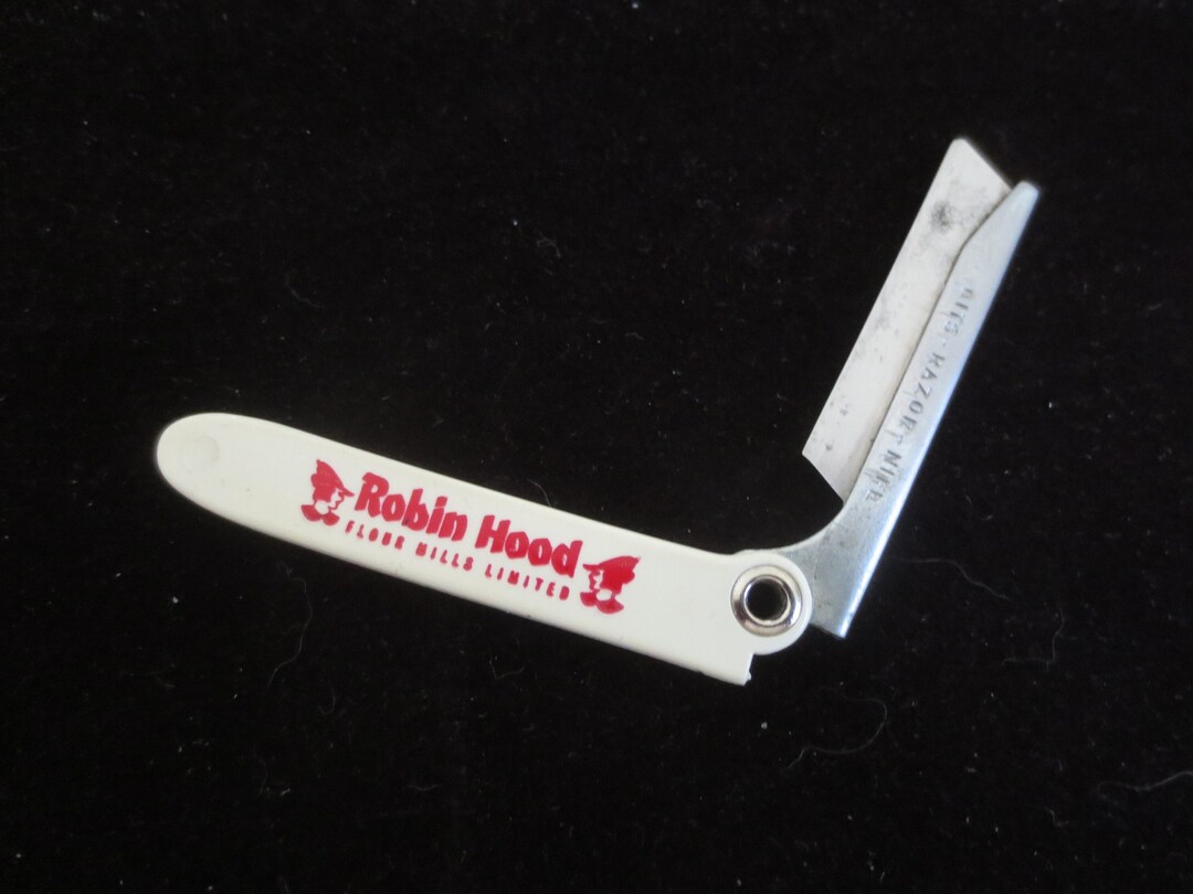 Rare Vintage Robin Hood Flour Miniature Pocket Folding Gits-razor-nife ...