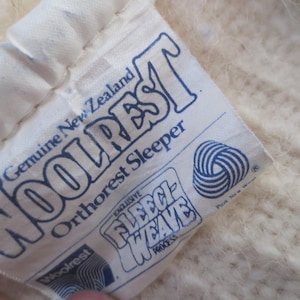 Rare Vintage Genuine New Zealand Woolrest Orthorest Sleeper 100% New ...