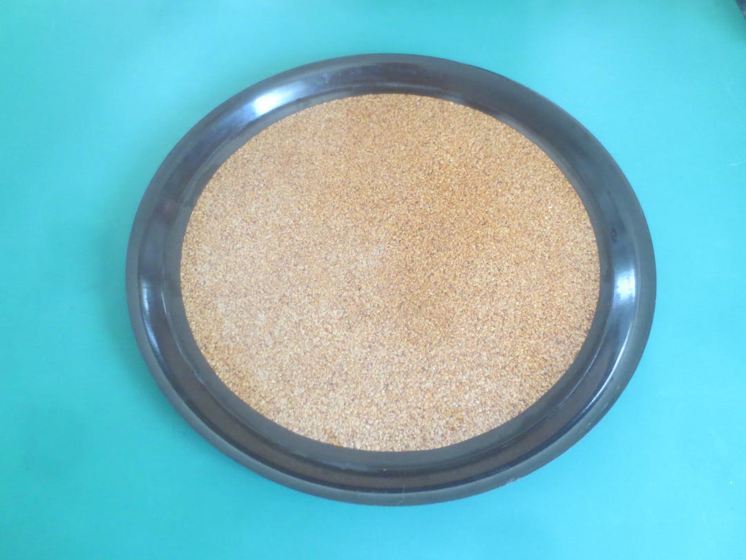 Vintage Mid Century Modern Bolta Round Cork Surface Waitress Bartender ...