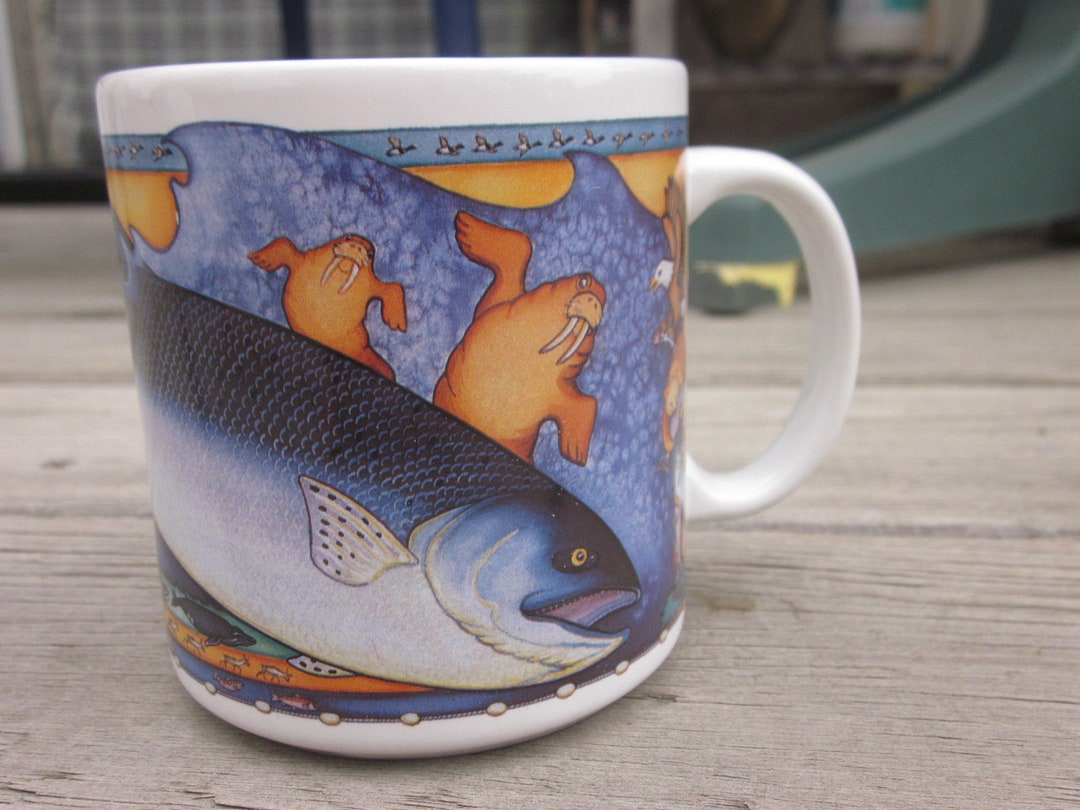Vintage Rare 1995 Limited Edition Shannon Cartwright "king Salmon" Cup ...