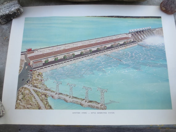 Rare Vintage Manitoba Hydro Kettle Generating Station - Etsy