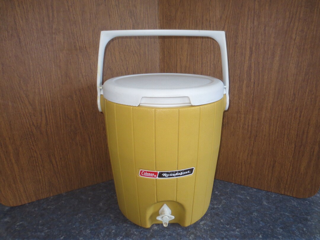 Vintage Large Coleman Thermos Mustard Yellow 3 Gallons/12 Quarts ...