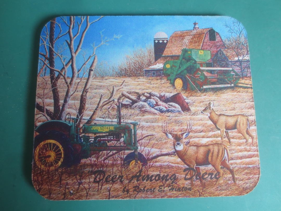 Vintage Brand New John Deere "deer Among Deere" Art by Robert E. Hinton ...