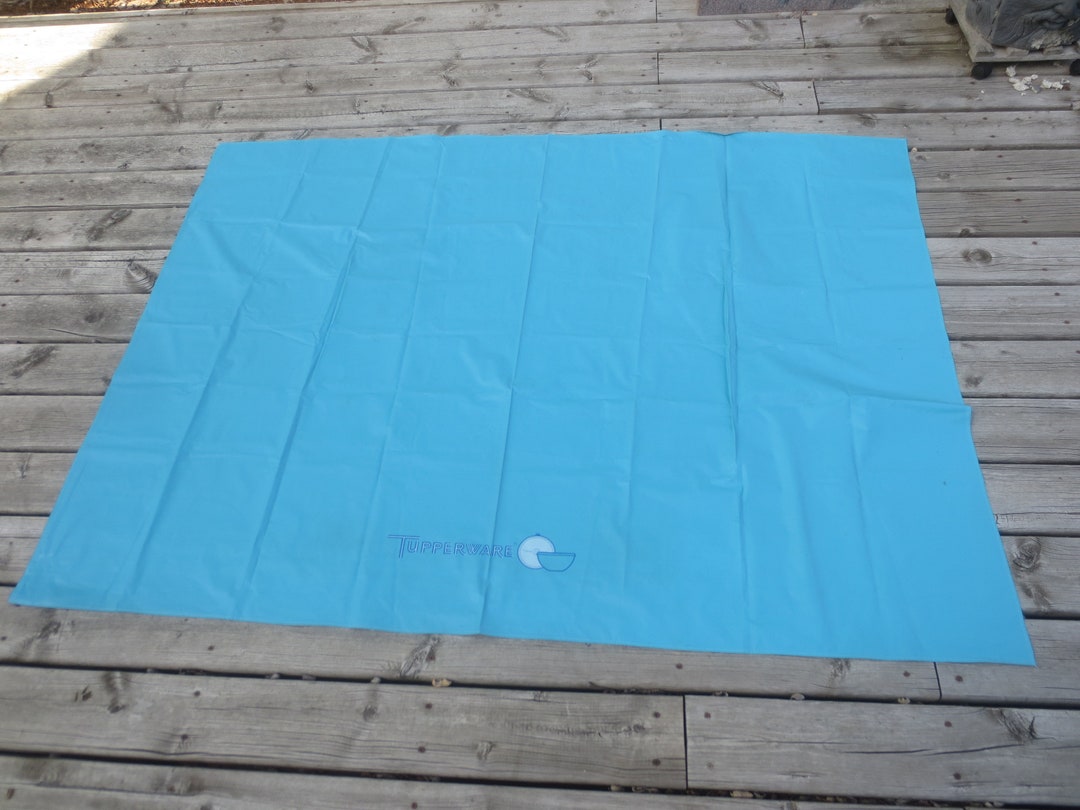 Rare Vintage Mid Century Modern Tupperware Soft Pastel Sky Blue Vinyl ...