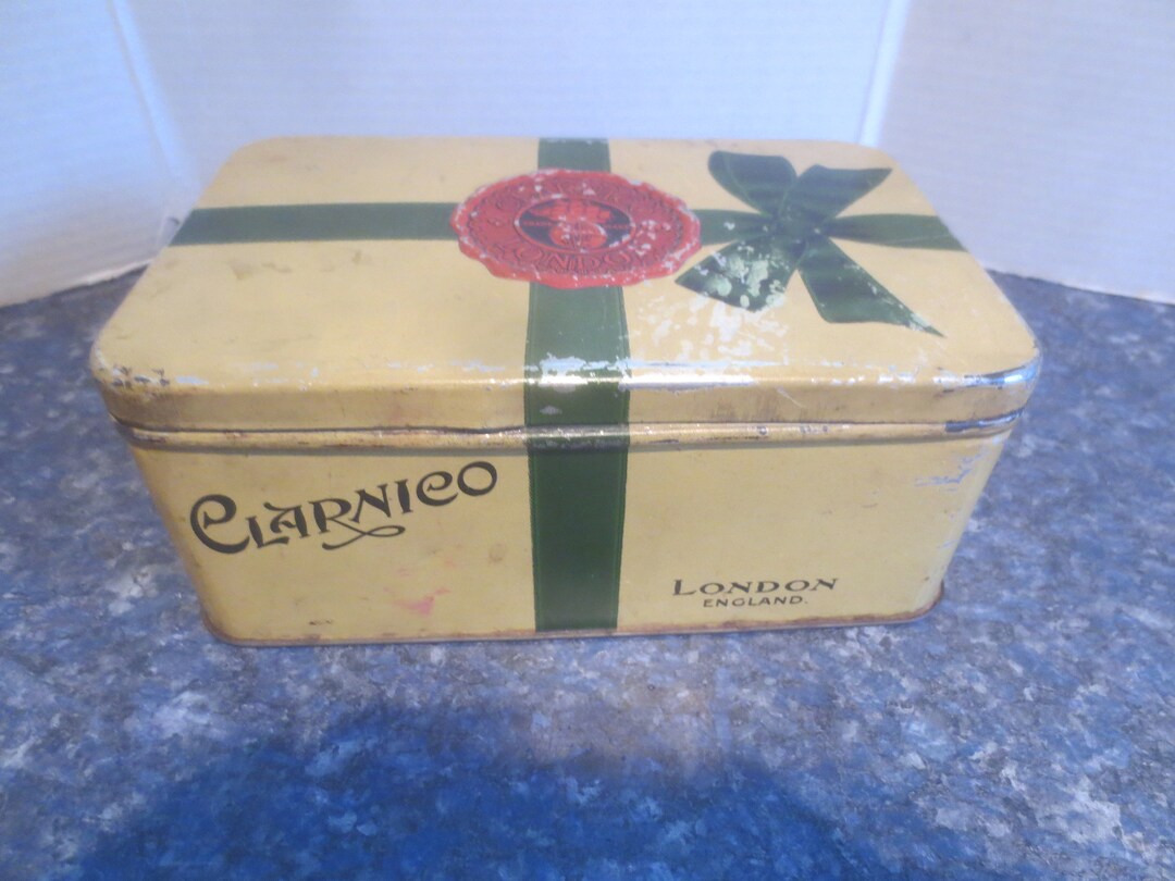 Vintage Large Clarnico London Ribbon Design Candy Cookie Embossed ...